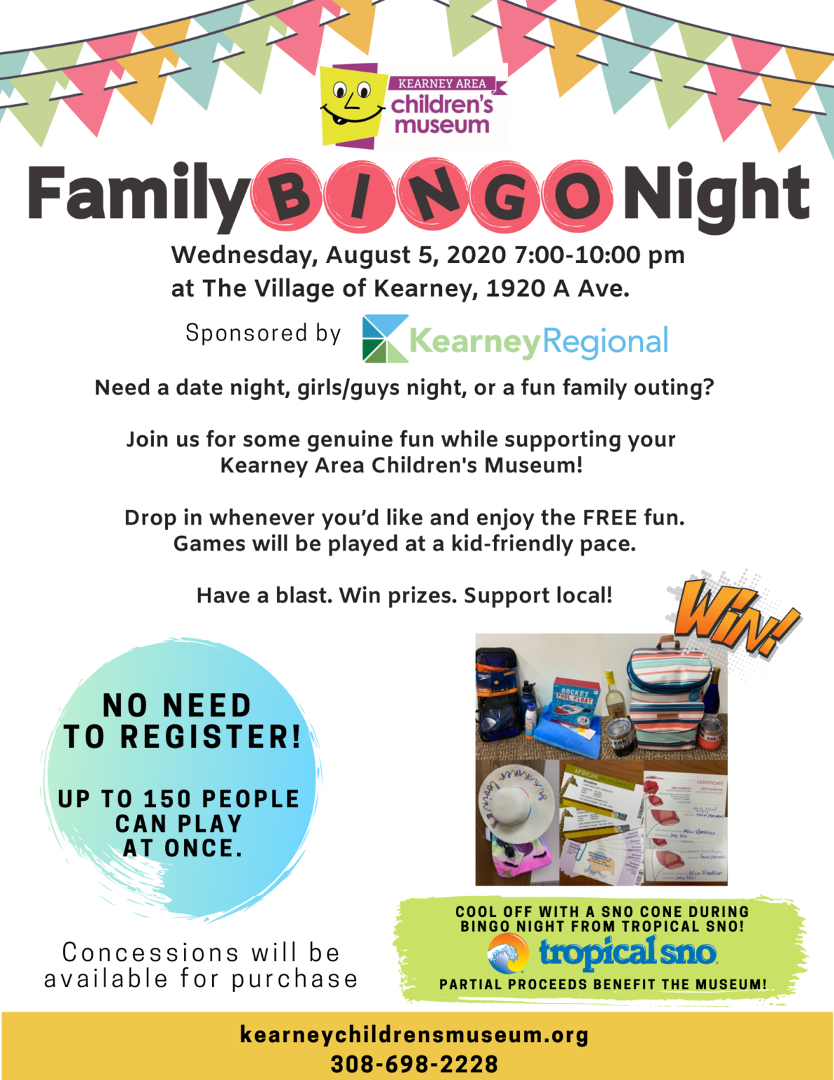 Family BINGO Night Kearney Children s Museum